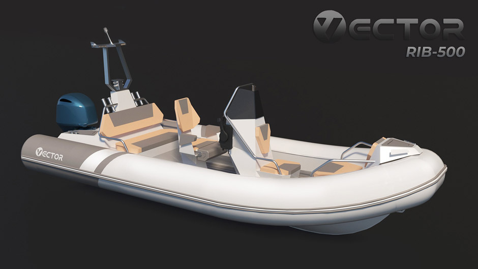 Rigid inflatable boat RIB 500